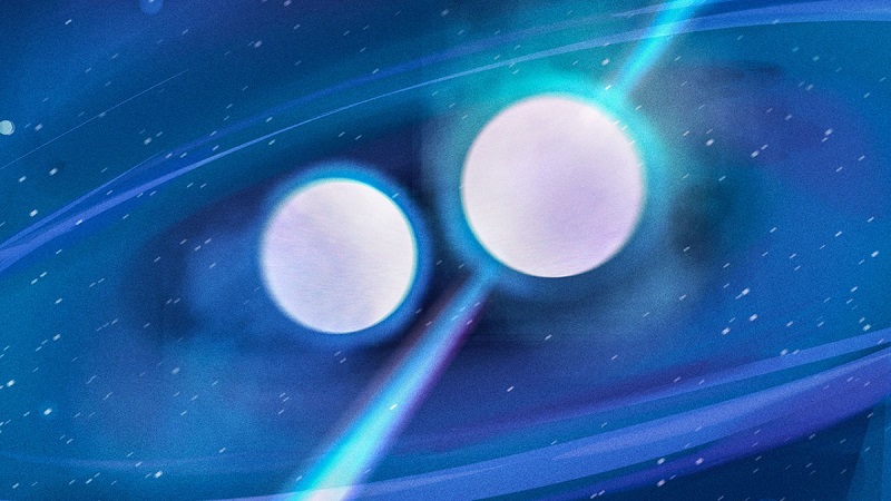 This pair of neutron stars reveals stars’ eventual cataclysmic merger
