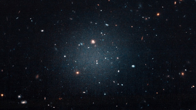 This bizarre, ghostly galaxy has no dark matter